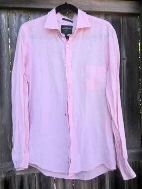 Rodd & Gunn | Shirts | Linen Rodd Gunn In Pink Sz S | Poshmark